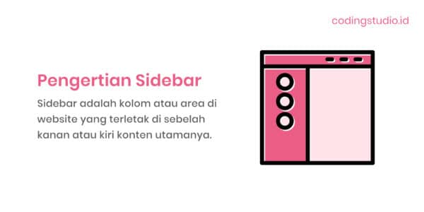 Sidebar Adalah? Pengertian, Manfaat, Jenis Dan Contohnya