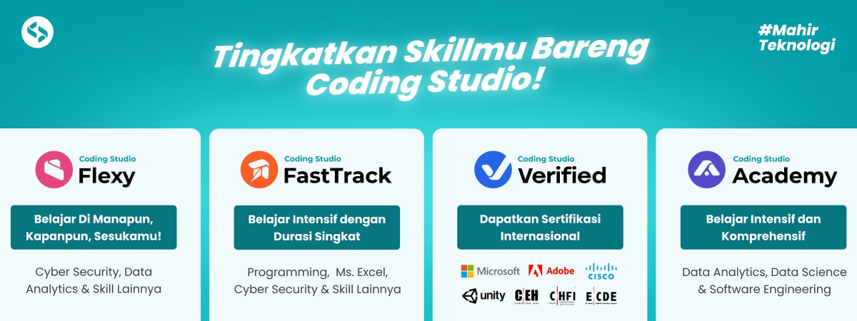 Coding Studio | Platform Kursus Komputer, IT & Digital Online Bersertifikat