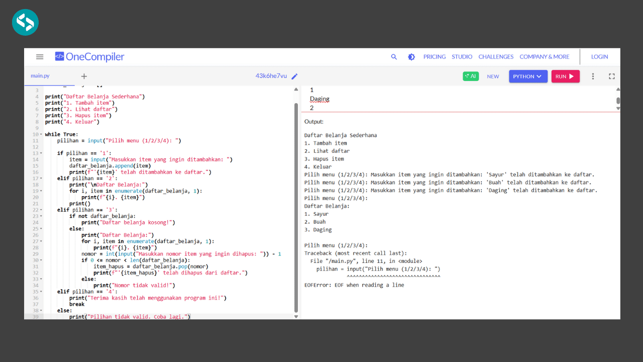 4 Contoh Coding Sederhana yang Mudah untuk Pemula – E-TEST.ID