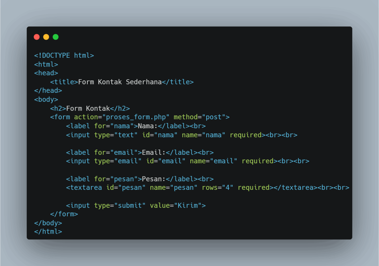 4 Contoh Coding Sederhana Yang Mudah Untuk Pemula