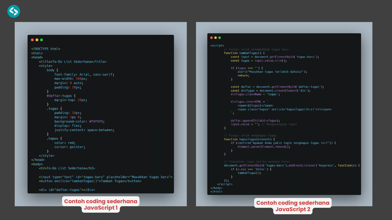 4 Contoh Coding Sederhana Yang Mudah Untuk Pemula