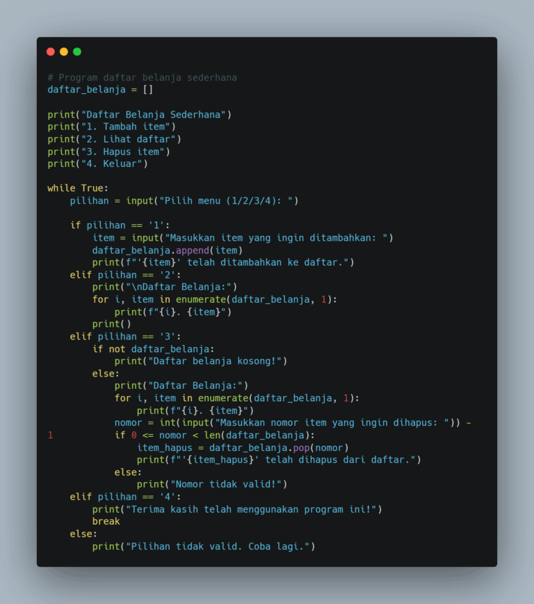 4 Contoh Coding Sederhana Yang Mudah Untuk Pemula