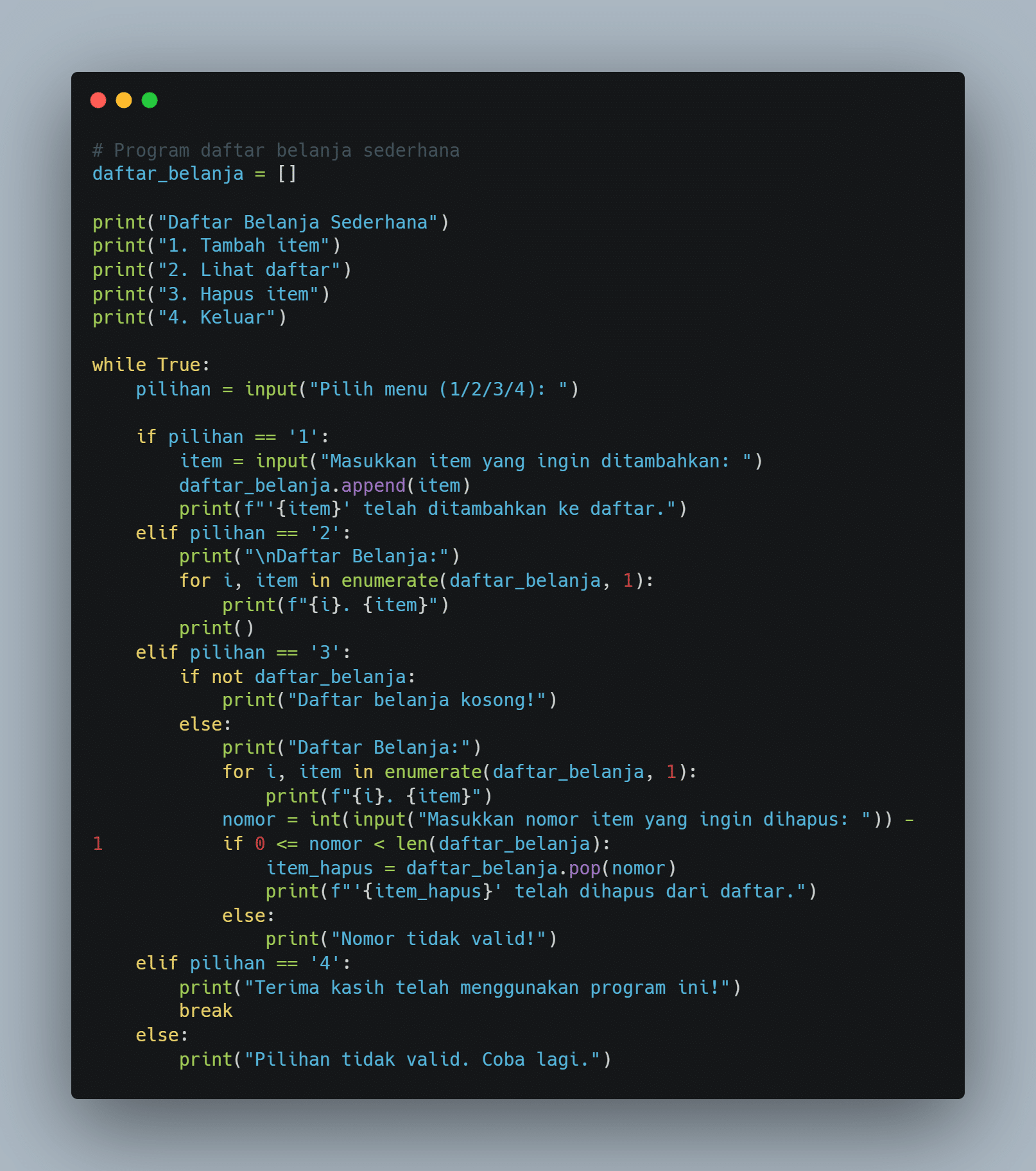 4 Contoh Coding Sederhana Yang Mudah Untuk Pemula