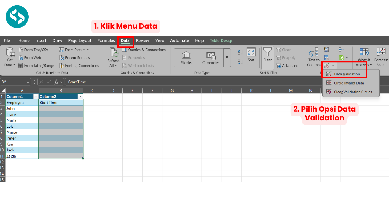 6 Cara Menerapkan Validasi Data Di Excel Versi Coding Studio