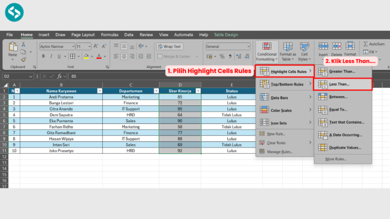 Cara Menggunakan Conditional Formatting Di Excel Dengan Mudah E Testid 2828