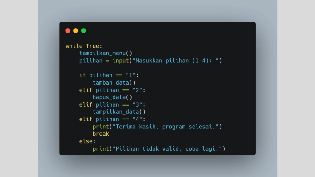 3 Cara Membuat Menu di Python dengan Mudah beserta Contohnya – E-TEST.ID