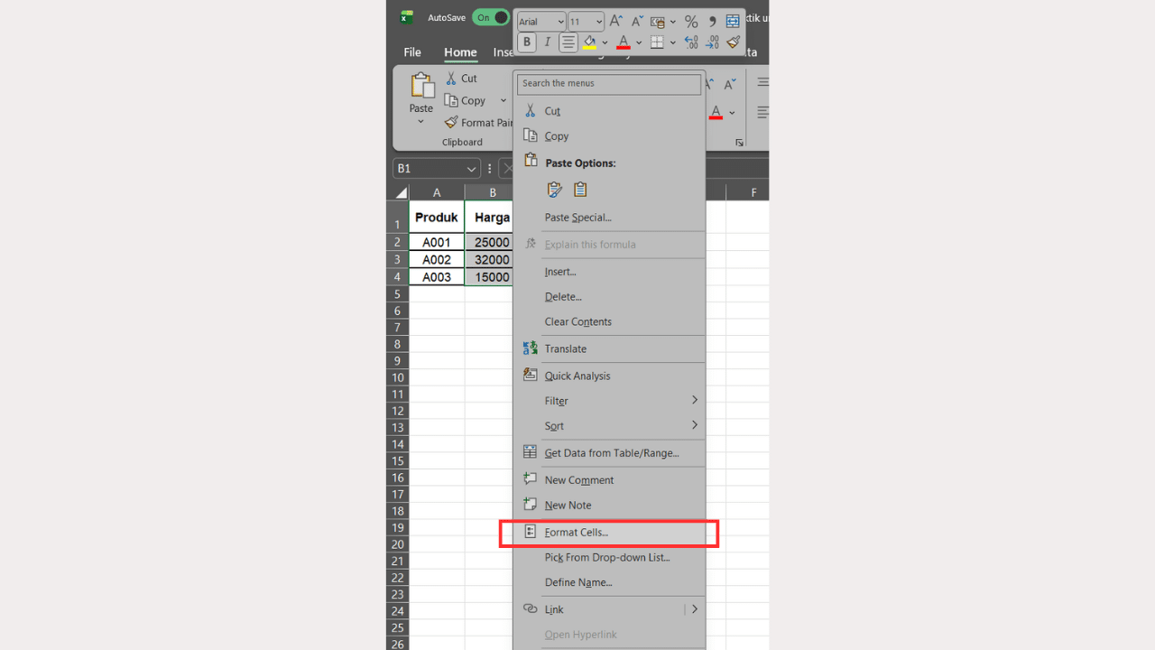 Cara Mengatur Format Cell di Excel beserta Contohnya – E-TEST.ID