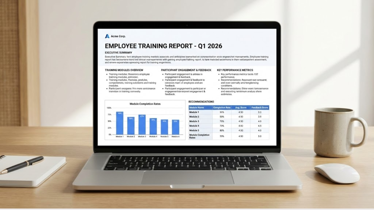 4 Contoh Laporan Hasil Training Karyawan dan Cara Membuatnya – E-TEST.ID